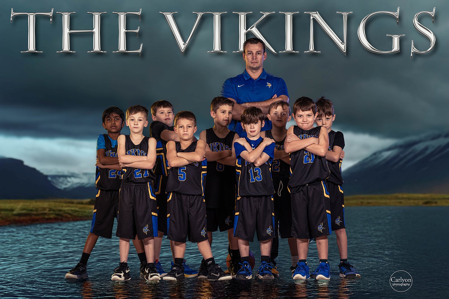 Vikings Basketball Team - Portrait Sessions - Carlyon Photography